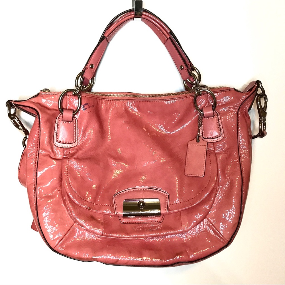 Coach Pink Patent Leather Kristin - Gem